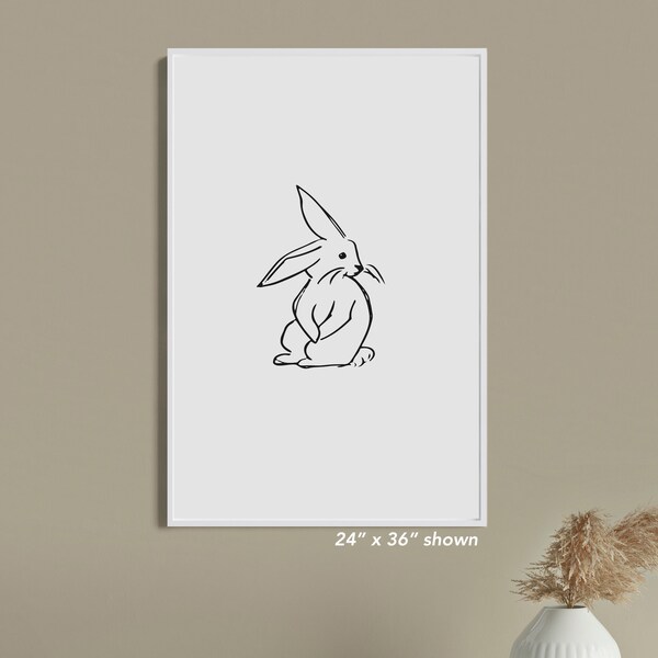 Bunny Rabbit Print - Etsy