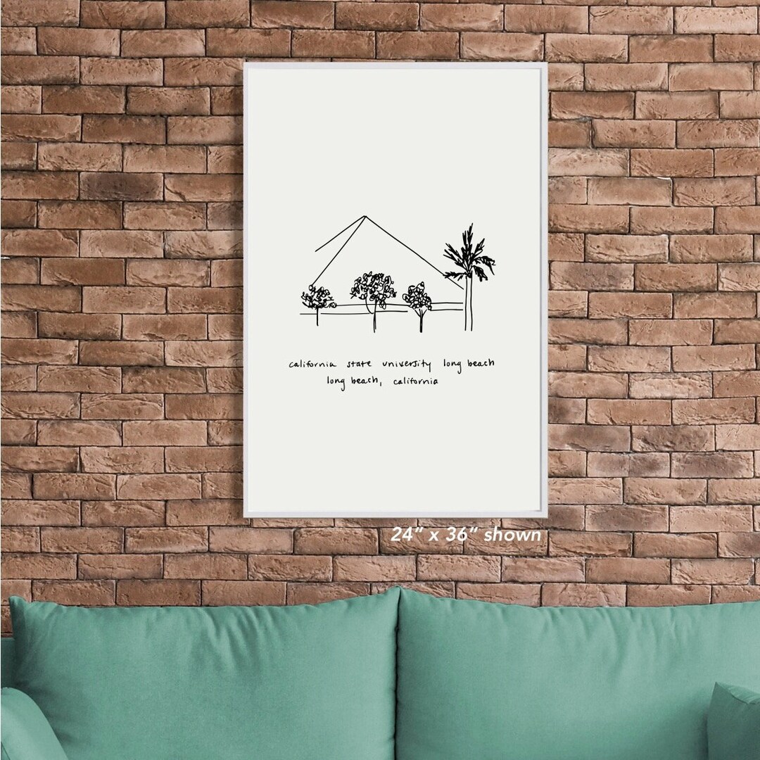 California State University Long Beach College Campus Dorm Art, CSU ...