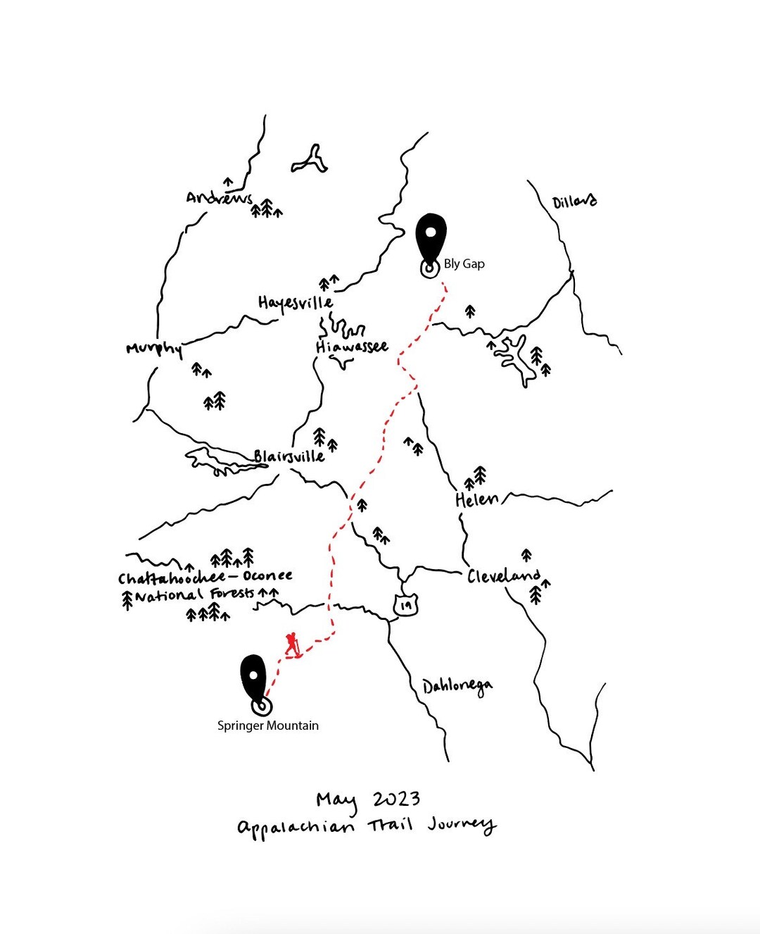 Custom Map, Custom Geography Print, Custom Location Illustration ...
