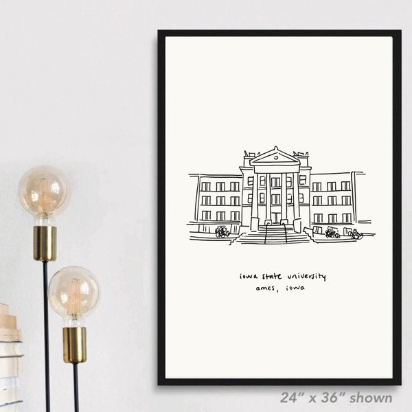 Iowa State University Poster - Etsy