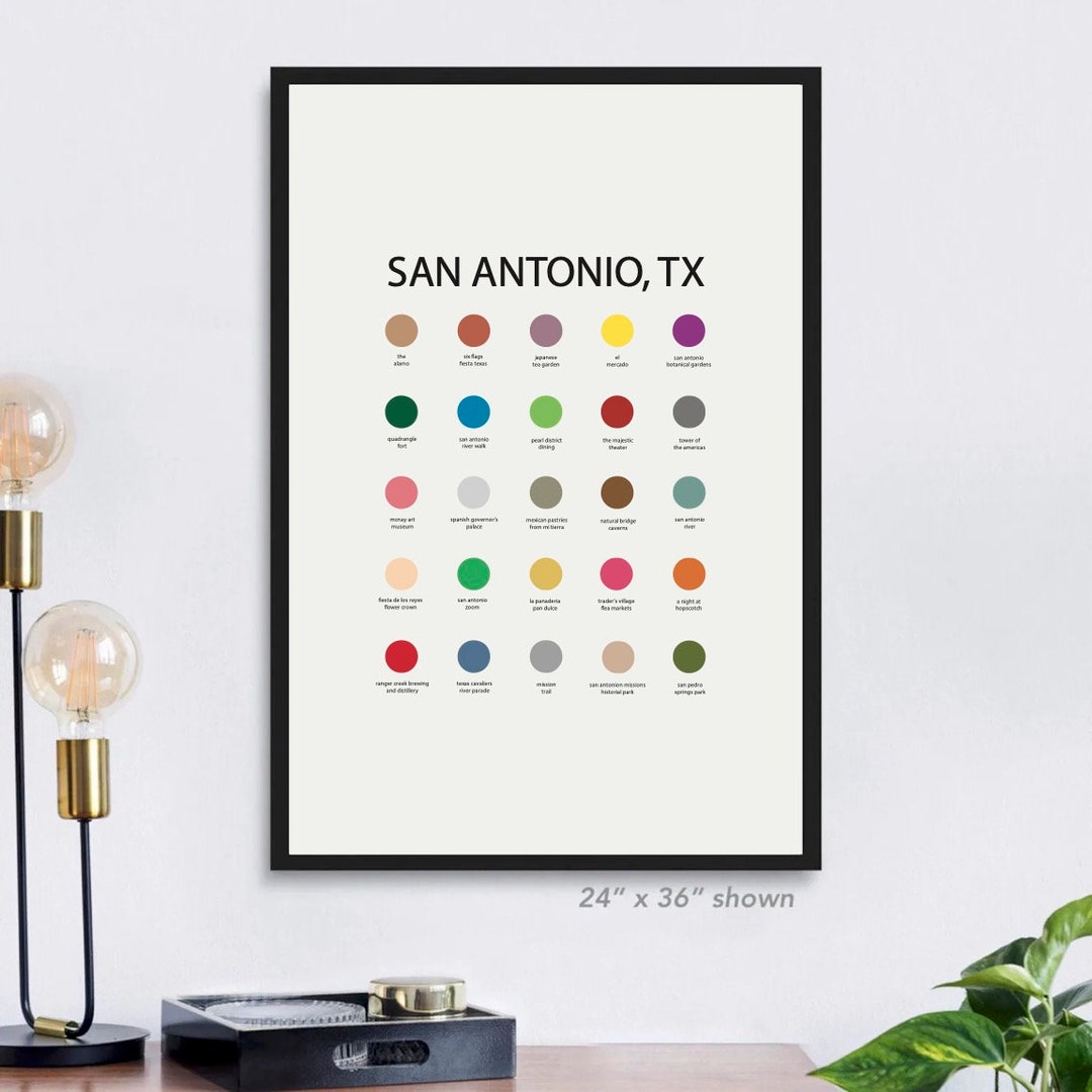 San Antonio Texas Color Palette, San Antonio TX, San Antonio ...