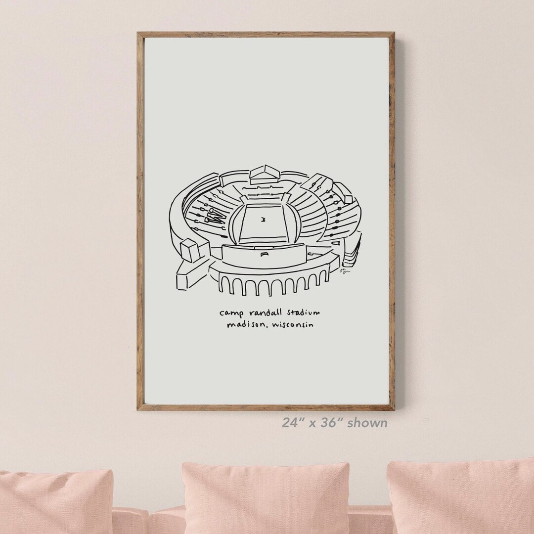 Camp Randall Stadium Wisconsin Badgers Poster Print, Wisconsin ...