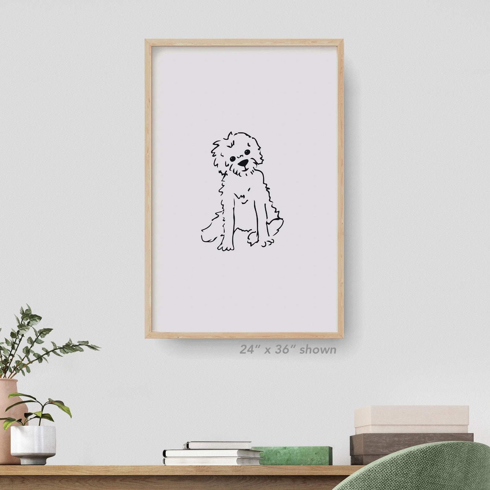 Goldendoodle Puppy Drawing Print Goldendoodle Print Doodle - Etsy