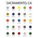 Sacramento California CA State Capital City Poster, Sacramento Cali ...
