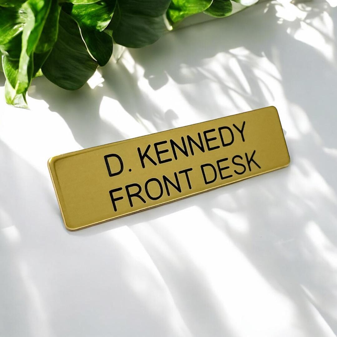 Uniform Name Tags - Metal Name Bar Service Badges - Custom Engraved ...