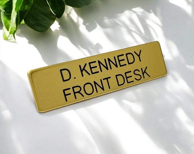 Uniform Name Badge for Work Pin Name Tag Military Police Fire Emergency ...