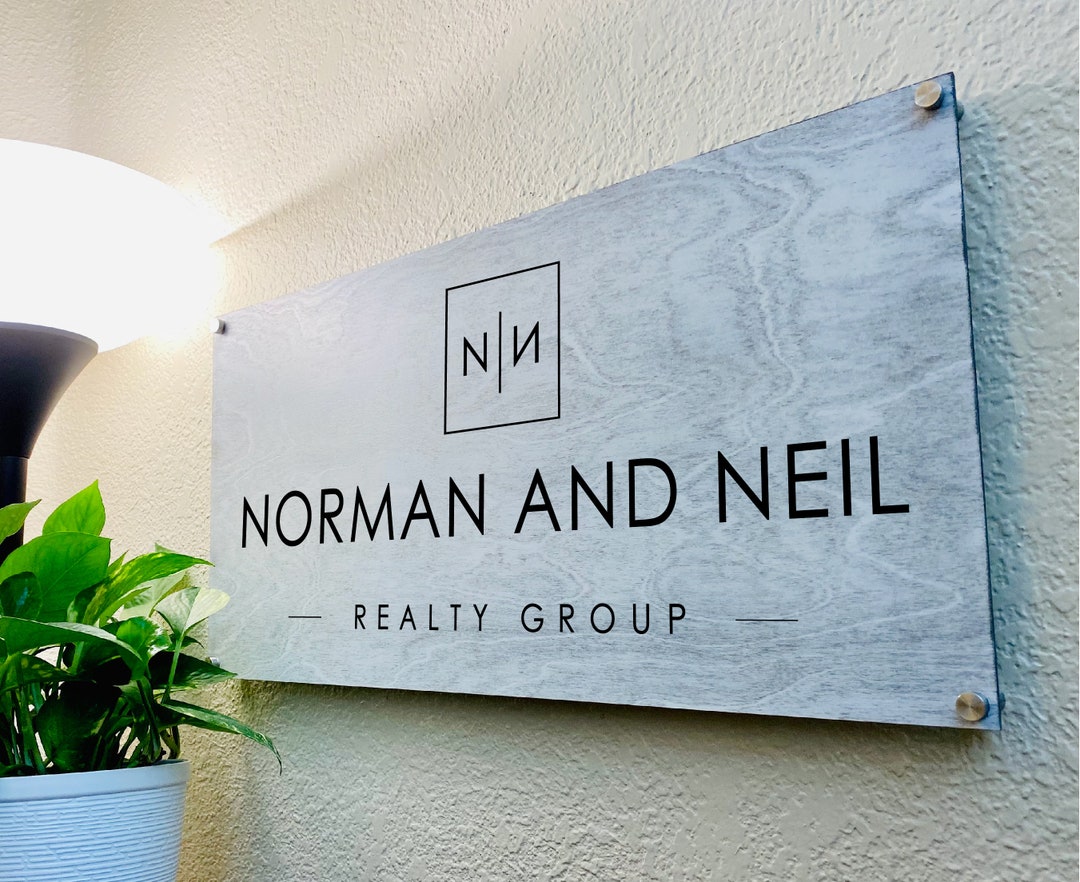 Custom Business Sign | Wood Business Sign | Home Decor | Office Sign ...