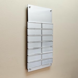 Silver Metal Directory Sign - Office Building Sign - Directory Sign ...