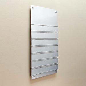 Acrylic Directory Sign – 12x24 Inches Silver Directory Sign With Holder ...