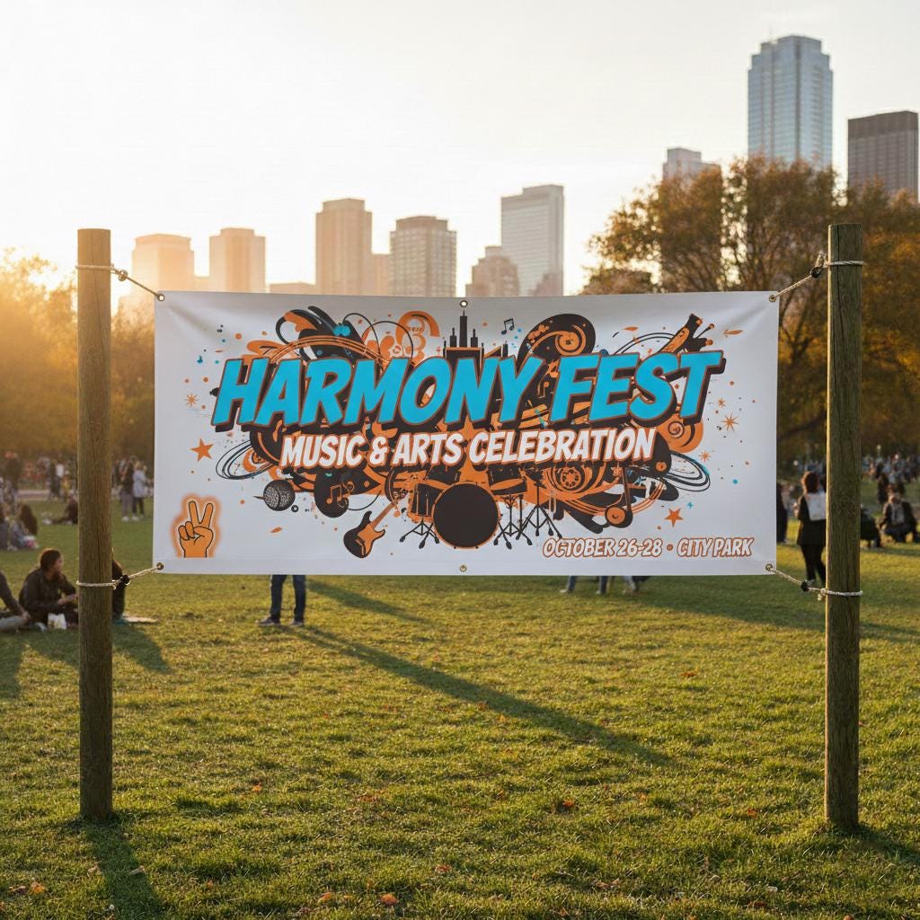 Custom Vinyl Banner – Durable Outdoor Sign With Free Grommets, Full ...