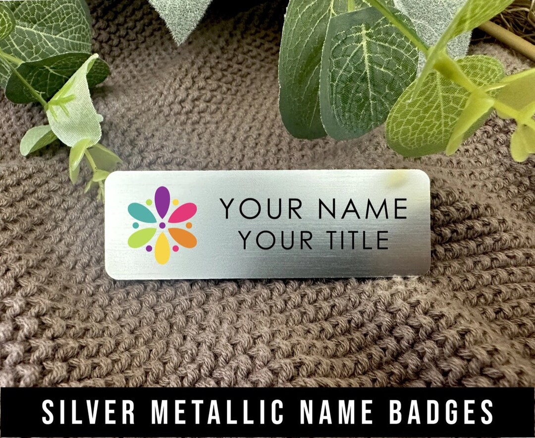 Design Your Own NAME & Personalized MAGNETIC Backing TAGS for Work ...