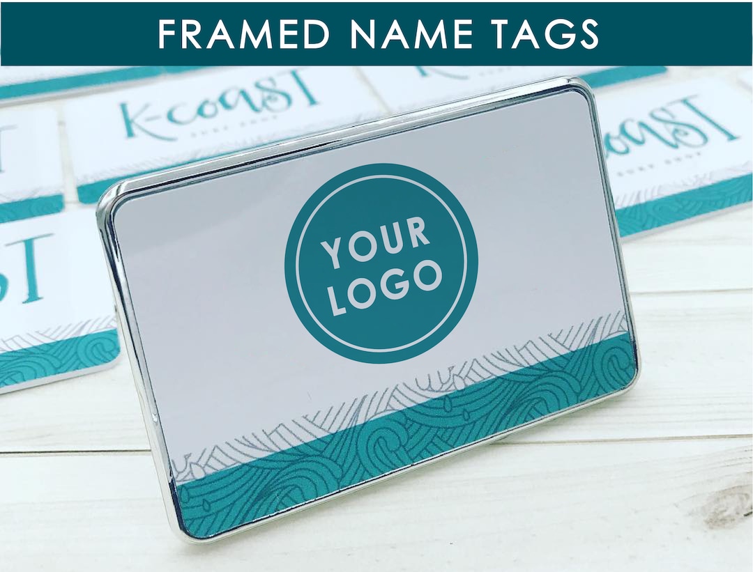 Custom Magnetic Name Badges With Frames: Personalized Company Tags With ...
