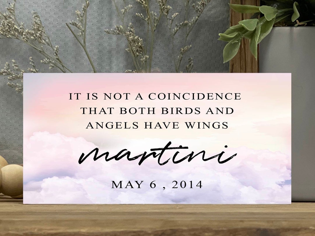 Custom Bird Memorial - 3x6 and 4x8 - Pet Bird - Memorial Gift ...