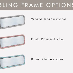 Bling Framed Name Tags – Gemstone Name Tags – Rhinestone Border Name ...