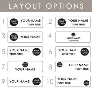 Personalized NAME, Title, and LOGO Design Employee Company Office Staff ...