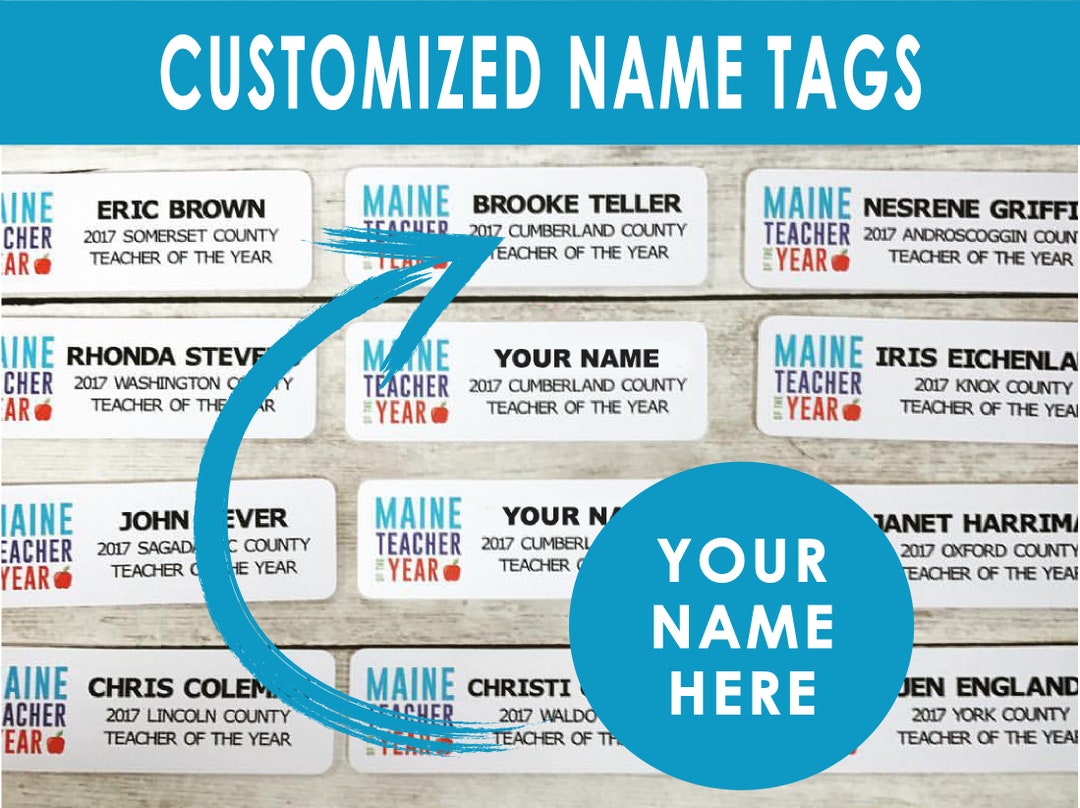Personalized Professional BUSINESS or Company NAME BADGES, Customized ...