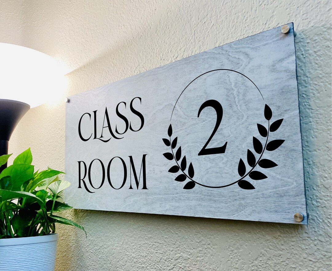 Class Room Sign | REAL WOOD | Room Sign | Class Sign | Personalized ...