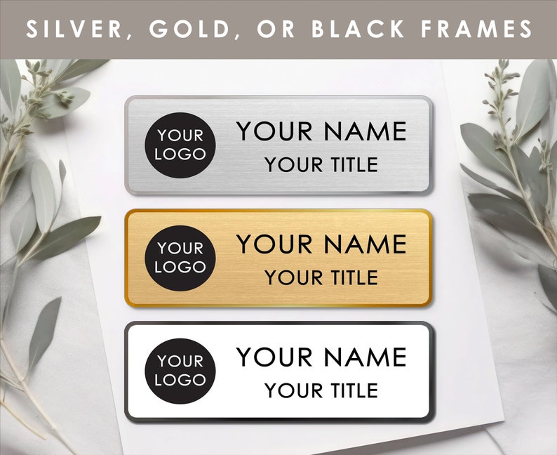 EMPLOYEE COMPANY or Office Name BADGES for Work, Personalized Company ...