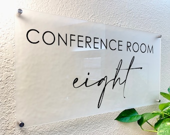 Custom Acrylic Business Sign Transparent Sign for Wall | Etsy