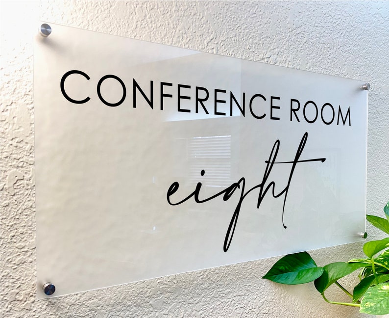 Custom Acrylic Business Sign Transparent Sign for Wall - Etsy