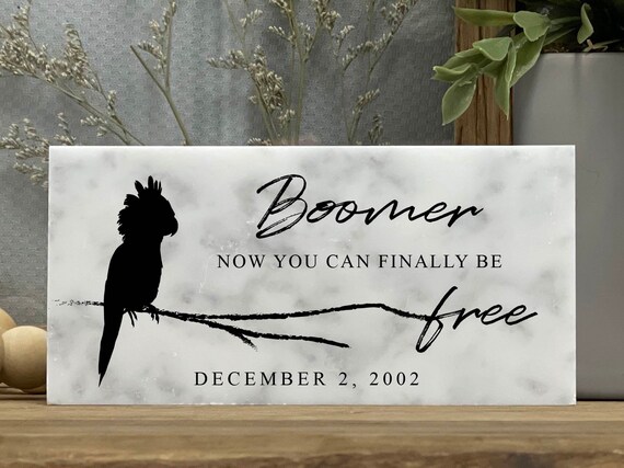 Custom Bird Memorial 3x6 and 4x8 Pet Bird Memorial Gift - Etsy