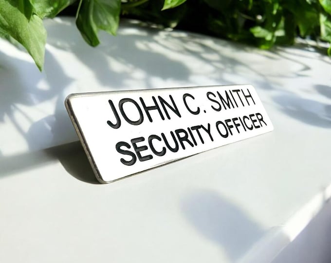 Police Bar Name Tag Fire Department Name Badge Uniform Name Bar Pin EMS ...