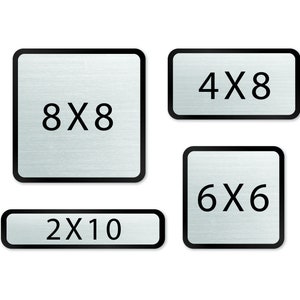 Personalized Office Sign – Room Name Sign– Customize Silver Metallic ...