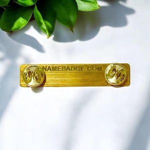 Military Style Name Badges - Metal Name Badges - Custom Engraved Name ...