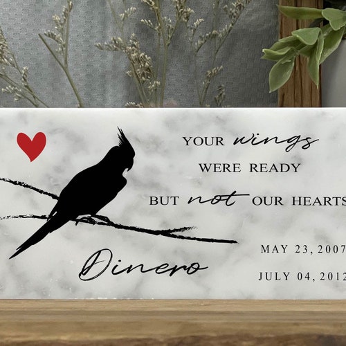 Custom Bird Memorial 3x6 and 4x8 Pet Bird Memorial Gift - Etsy
