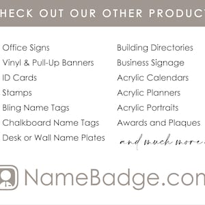 Personalized NAME, Title, and LOGO Design Employee Company Office Staff ...