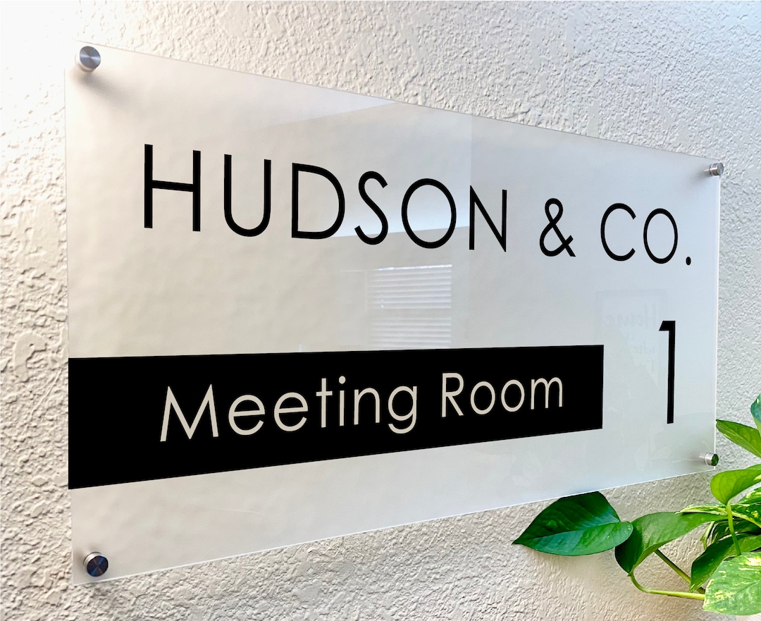 CONFERENCE Room Custom BUSINESS Logo SIGN, Personalized Meeting Room ...