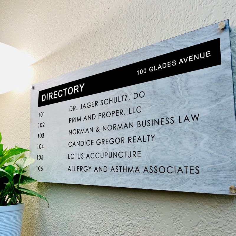 Office Directory Sign - Etsy