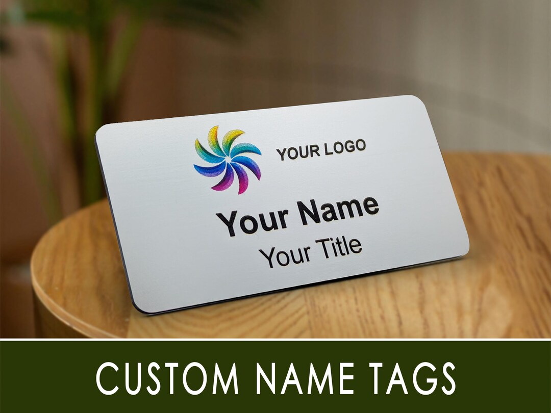 Personalized Magnetic Employee Name Badges With Custom Frames for ...