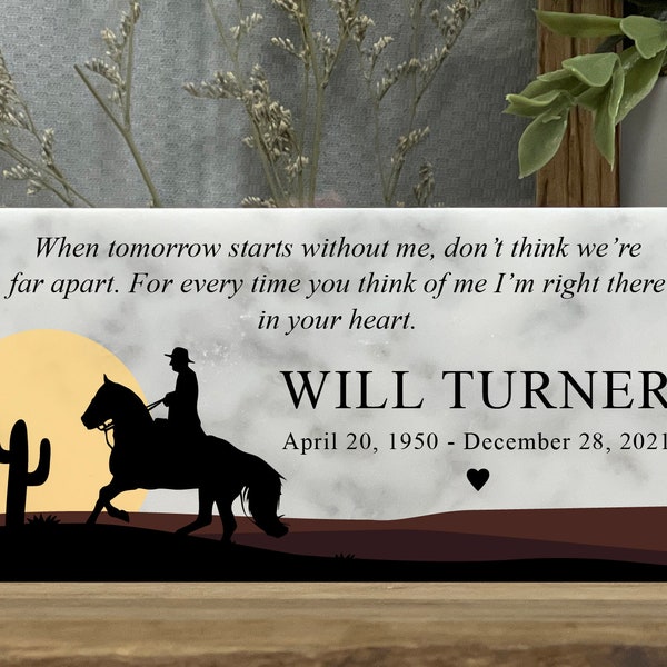 Cowboy Headstone - Etsy