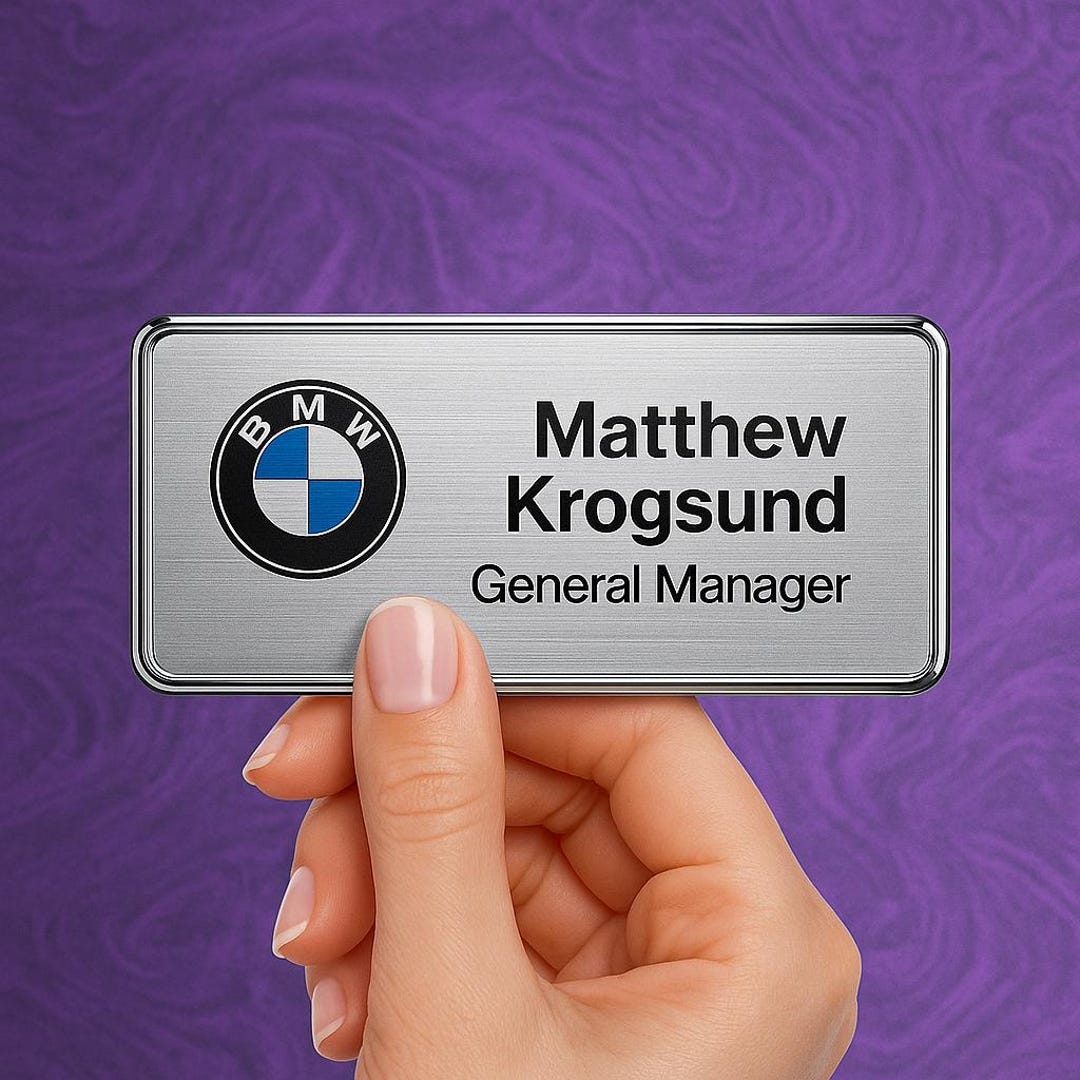 Personalized Name Badges: Professional Employee ID Tags With Magnetic ...