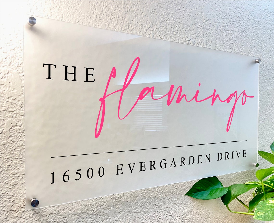 Custom Acrylic Business Sign Transparent Sign for Wall - Etsy