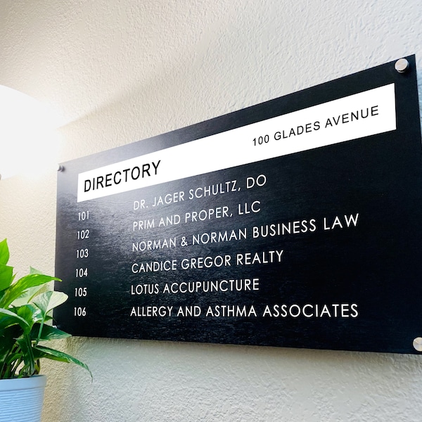 Building Directory Sign - Etsy