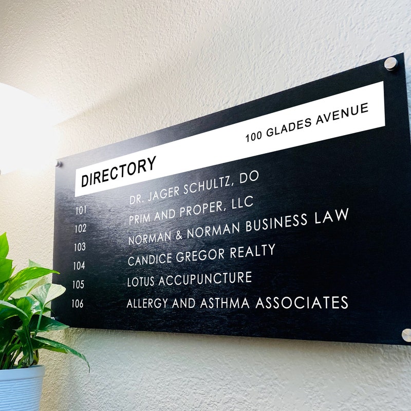Office Directory Sign - Etsy