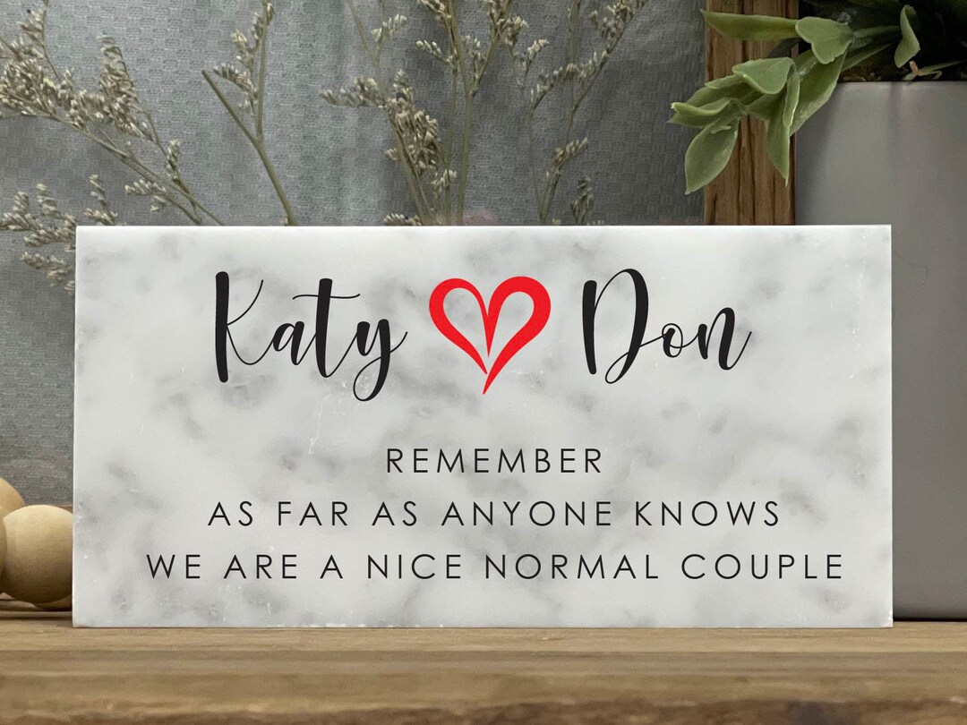 Personalized Marriage Stone - 3" X 6" Carrera Marble - HIGH QUALITY ...