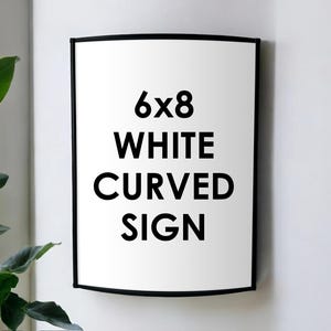 Office Restroom Sign – Printed Door Sign – Custom Curved Office Sign ...