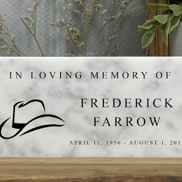 Cowboy Headstone - Etsy