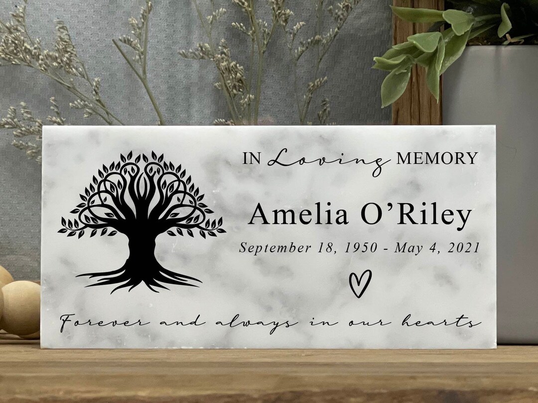 Custom Memorial Stone - Marble - Sister - Daughter - Friend - Grieving ...