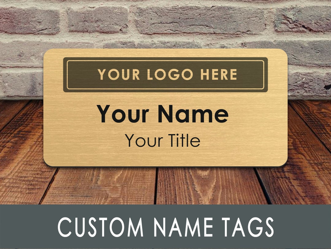 Personalized COMPANY Title, Logo, or Work NAME Professional BADGE ...