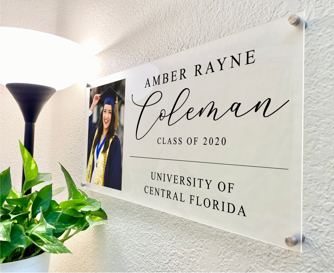 Customized GRADUATION Acrylic PHOTO PORTRAIT, Personalized Graduation ...