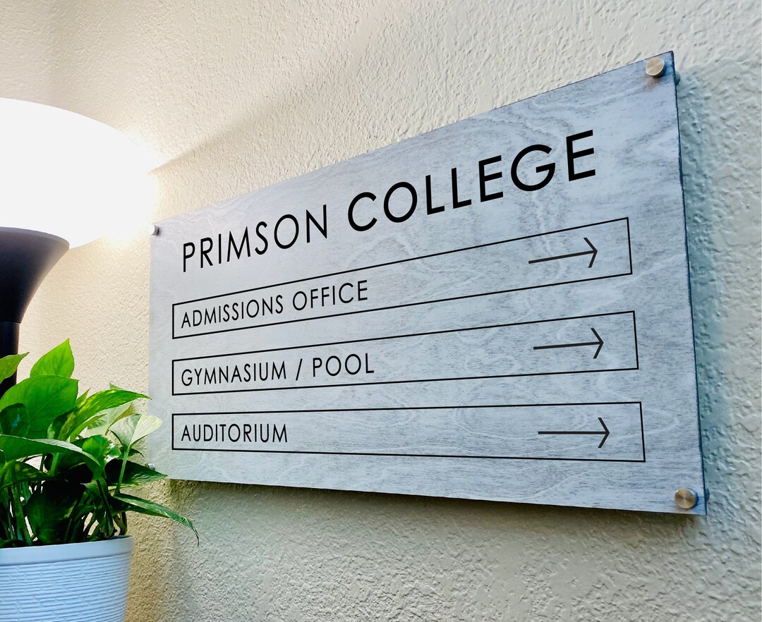 Building Directory Sign | REAL WOOD | Busines Logo Sign | Business Sign ...