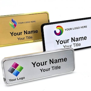 EMPLOYEE COMPANY or Office Name BADGES for Work, Personalized Company ...