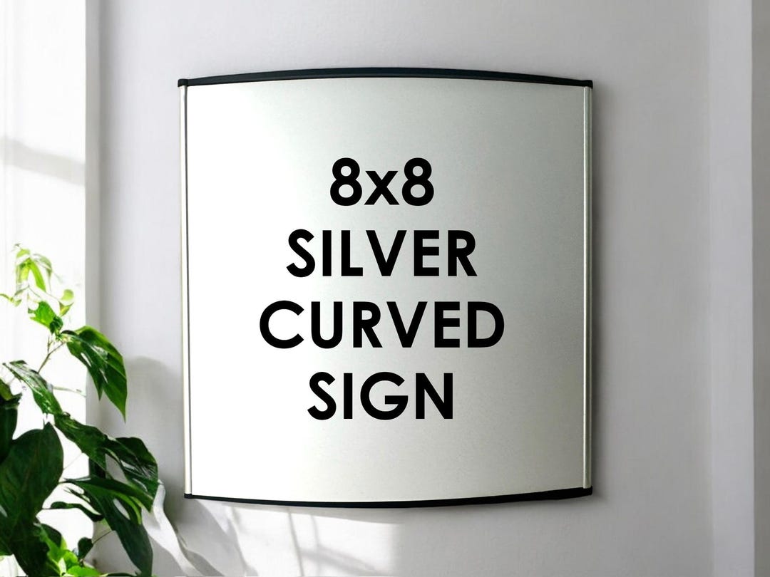 Custom Curved Office Sign – 8x8 Inches Office Door Sign – Personalize ...
