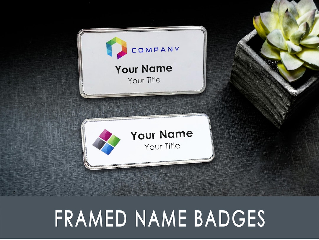 EMPLOYEE COMPANY or Office Name BADGES for Work, Personalized Company ...