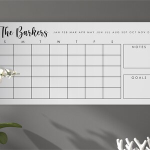 Personalized Wall Calendar Custom Acrylic Dry Erase Board Wall Calendar ...