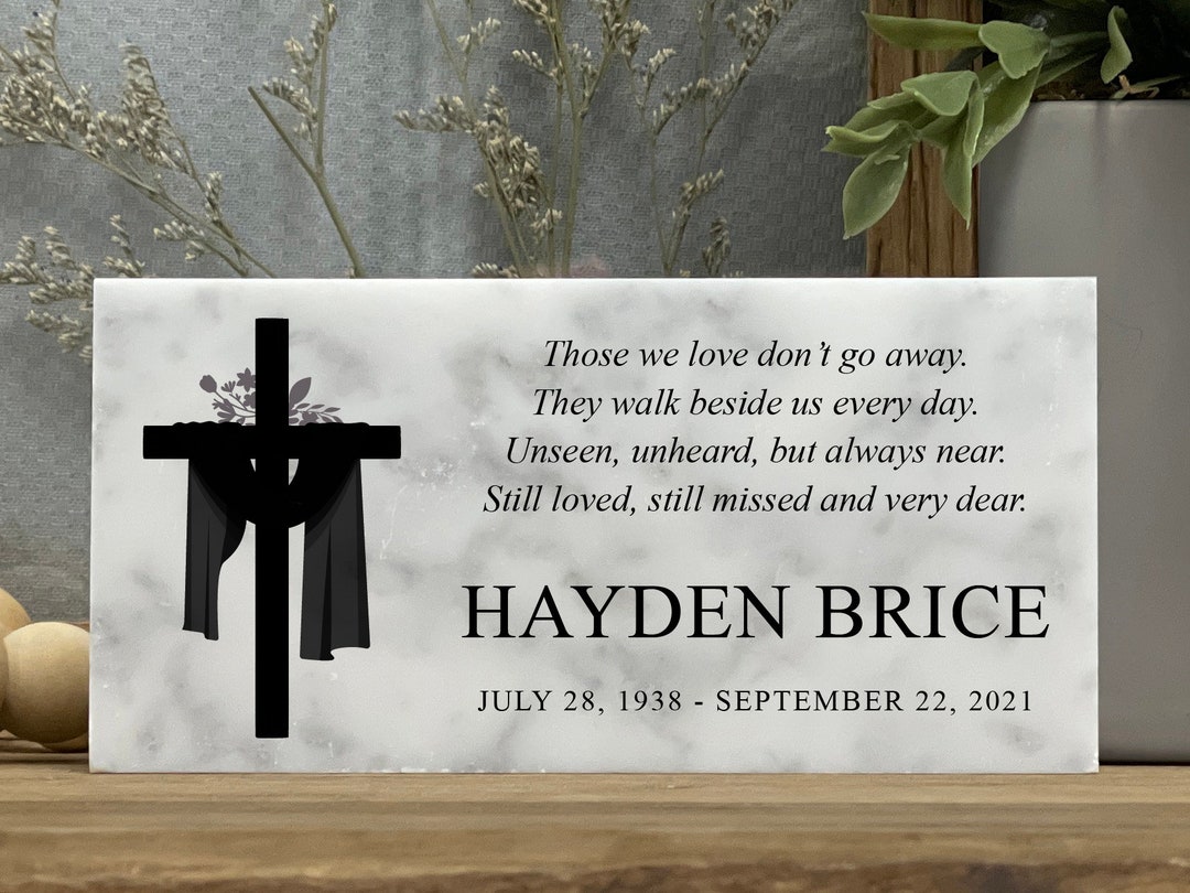 Custom Memorial Stone - Marble - Family, Religious, Christian, Catholic ...